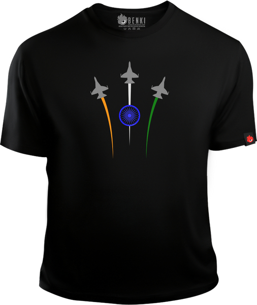 India Fighter Jet TShirt | Tricolour TShirt | Indian TShirt – Benki Store